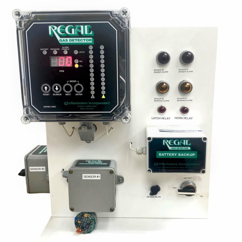 Regal Chlorinators - 3005 - Chlorine / Sulfur Dioxide Gas Detector w/ 1 Chlorine Sensor (0-10 ...